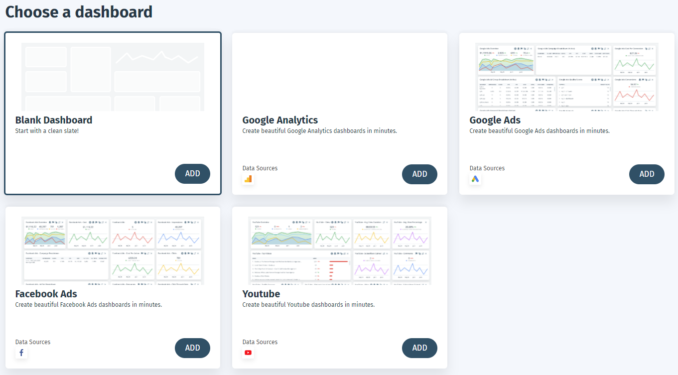 Build your Dashboards