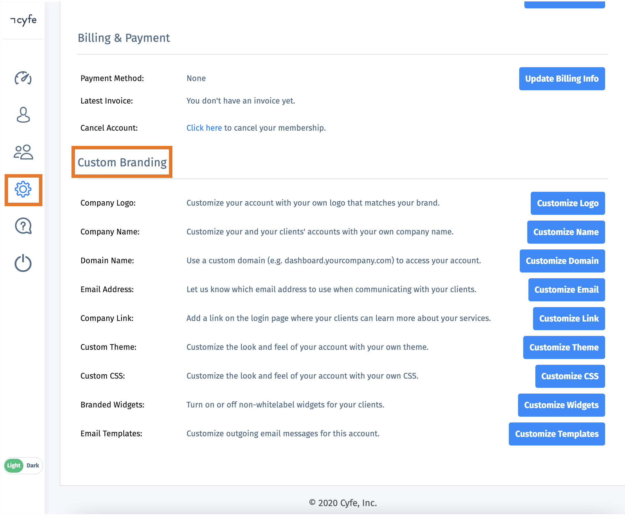 White-Label Features